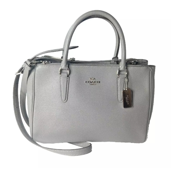 Coach | Bags | Coach Surrey Carryall Crossgrain Leather Handbag F44958 ...